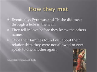 Prymas And Thisbe Ppt | PPT