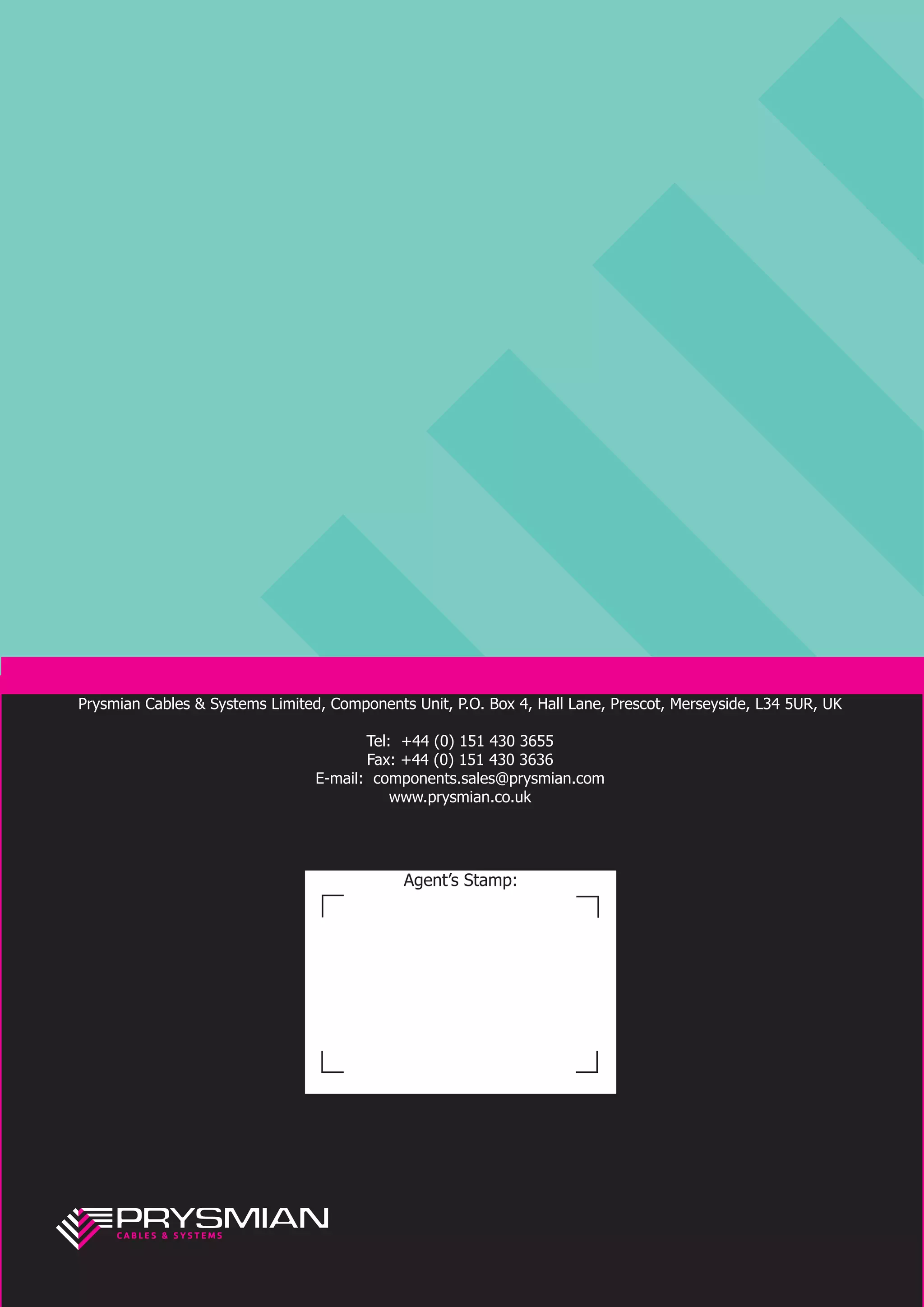 Prysmian (BICON) Cable Glands for FP Cables - FP200, FP Plus, FP400, FP600 and FP600S | PDF