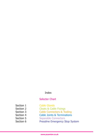 Prysmian (BICON) Cable Glands for FP Cables - FP200, FP Plus, FP400, FP600 and FP600S | PDF