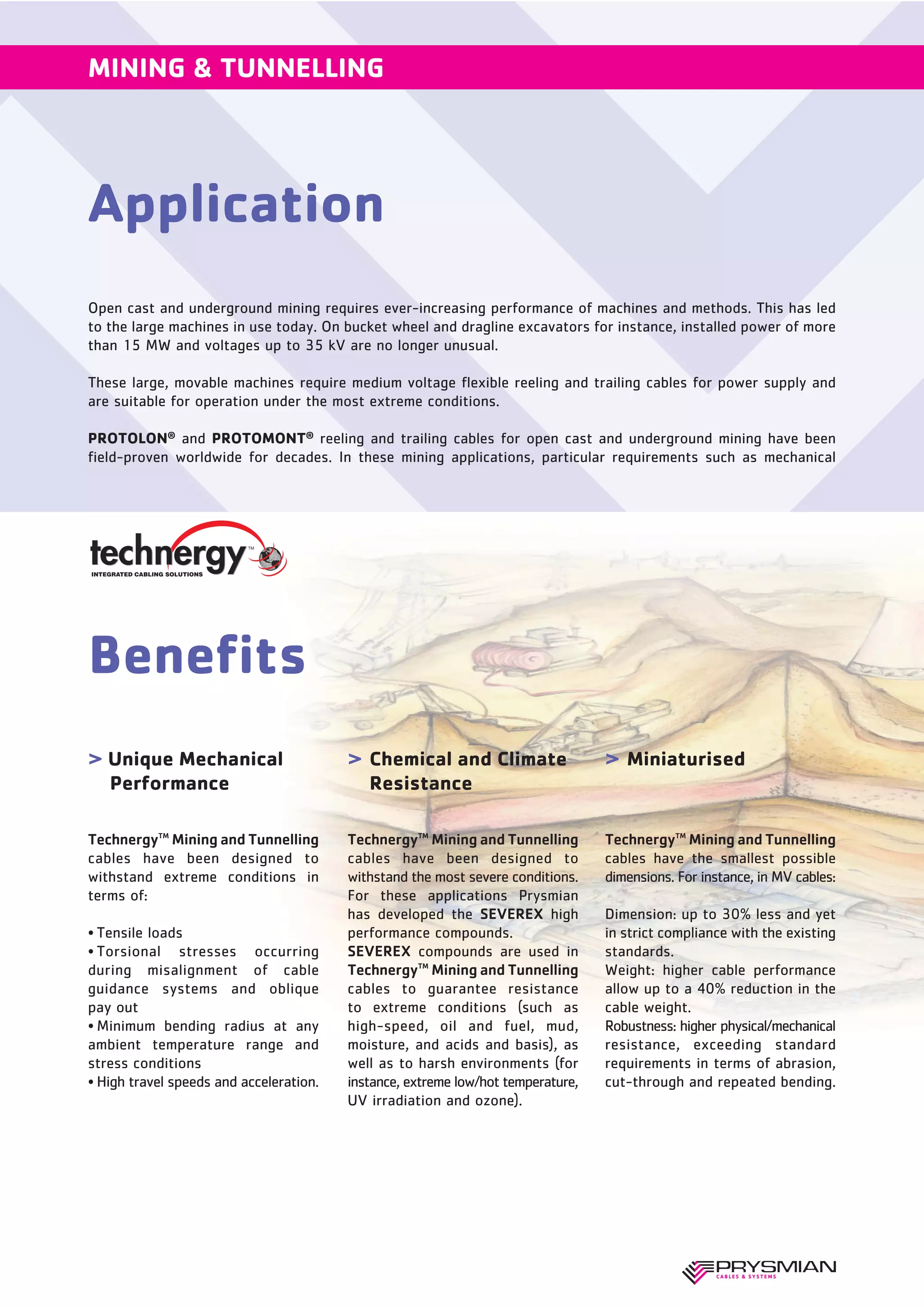 Prysmian Cables - Prysmian Mining & Tunnelling Cables | PDF