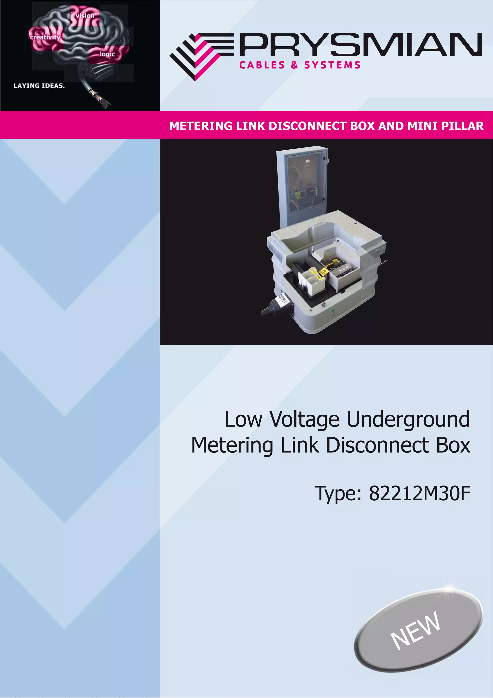 Prysmian Metering Link Disconnect Box & Mini Pillar | PDF