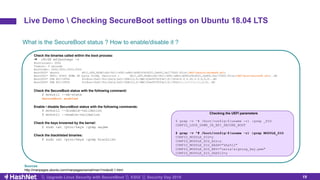 Upgrade Ubuntu 18.04 Security with Secureboot | PPT
