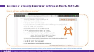 Upgrade Ubuntu 18.04 Security with Secureboot | PPT