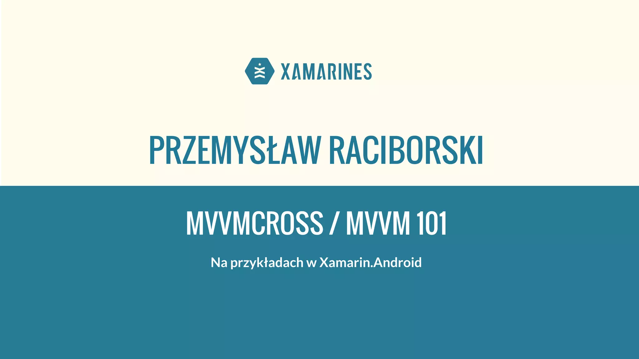 Mvvmcross Na Przykładach W Xamarin Android Ppt