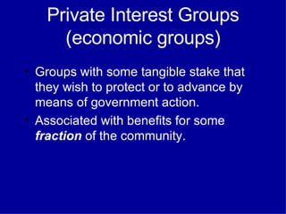 PS 101 Interest Groups | PPT