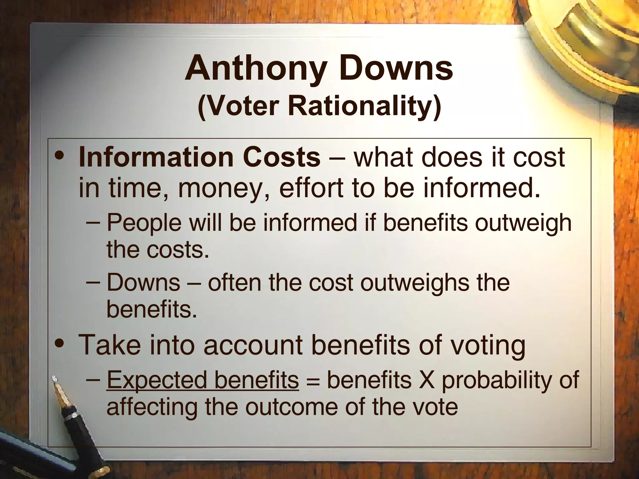 PS 101 Voting & Elections | PPT