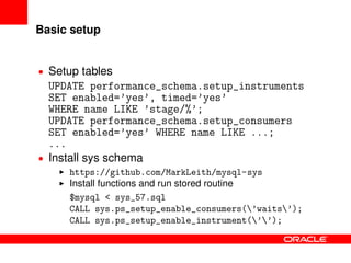 Performance Schema for MySQL Troubleshooting | PDF
