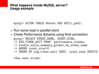 Performance Schema for MySQL Troubleshooting | PPT