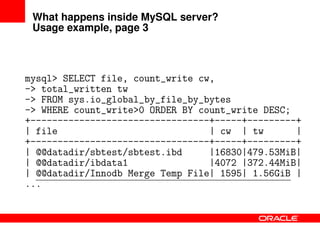 Performance Schema for MySQL Troubleshooting | PDF