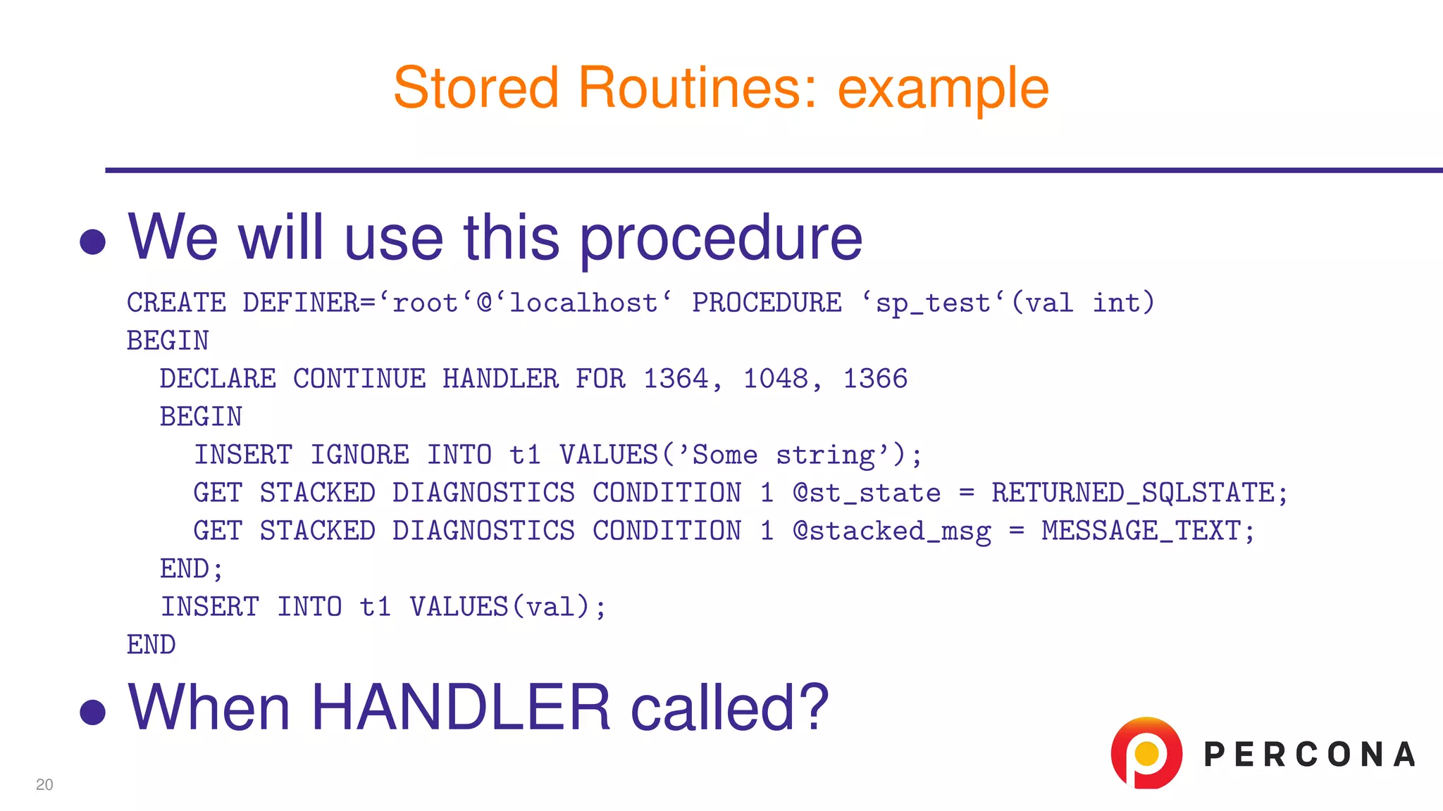Performance Schema for MySQL Troubleshooting | PPT