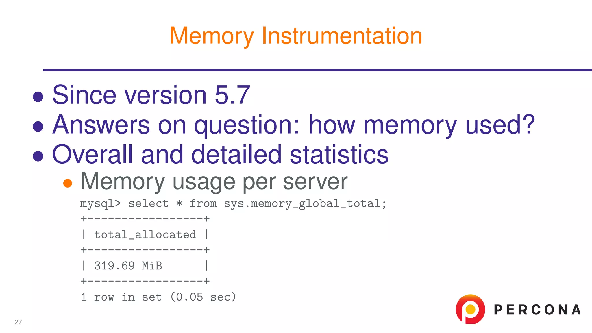 Performance Schema for MySQL Troubleshooting | PPT