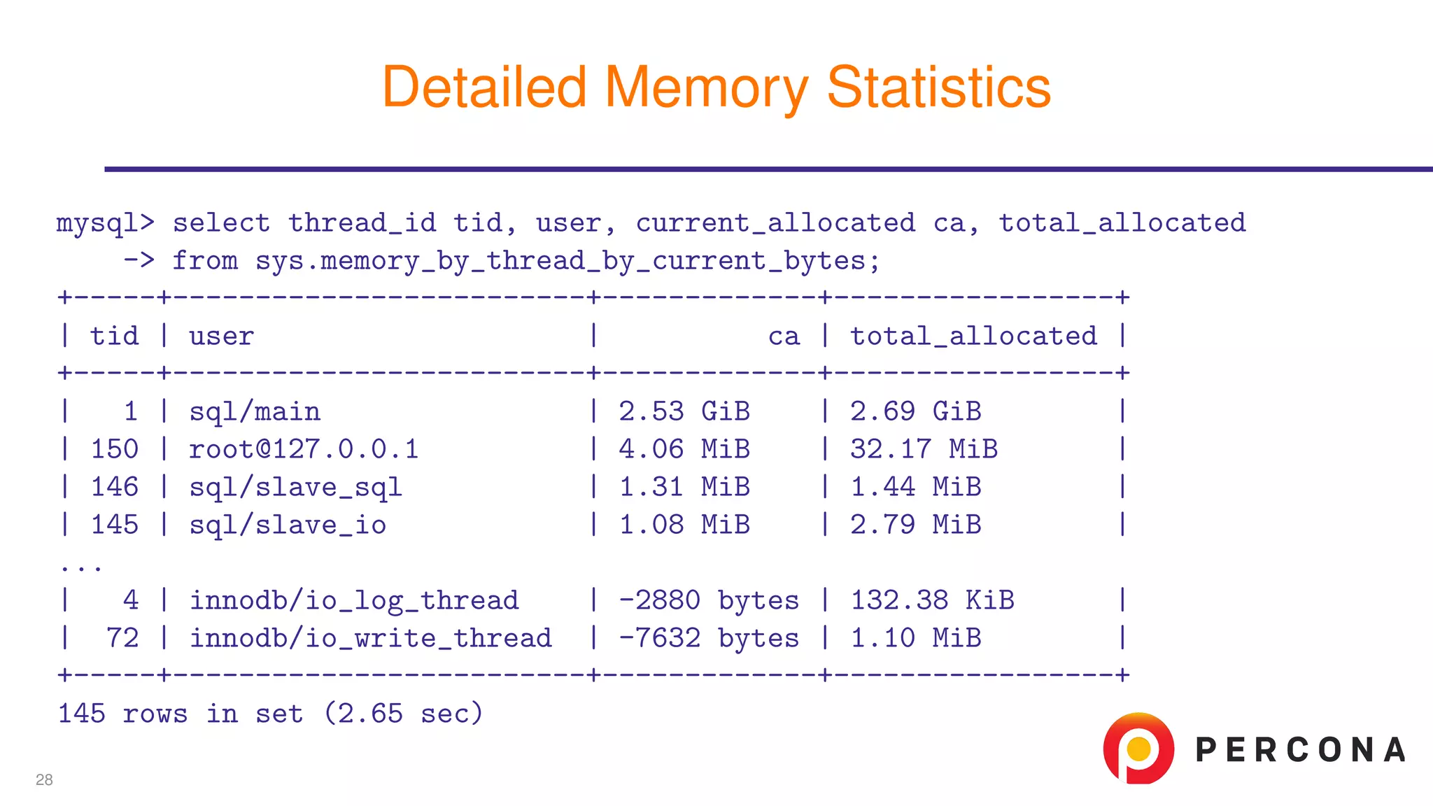 Performance Schema for MySQL Troubleshooting | PPT