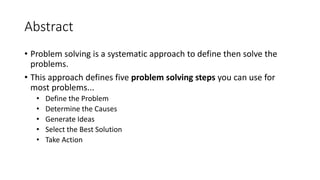 چارەسەر کردن کێشەکان | PPTX