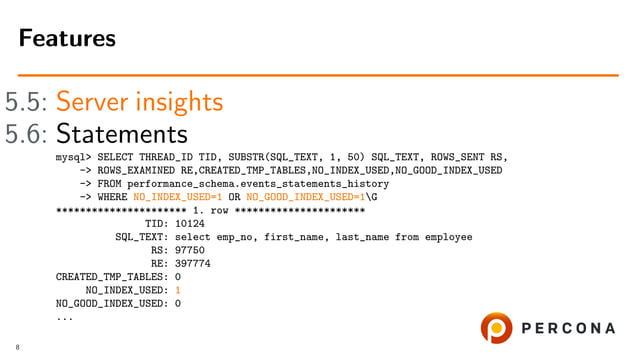 Mysql Performance Schema In 20 Minutes Pdf Databases Computer Software And Applications