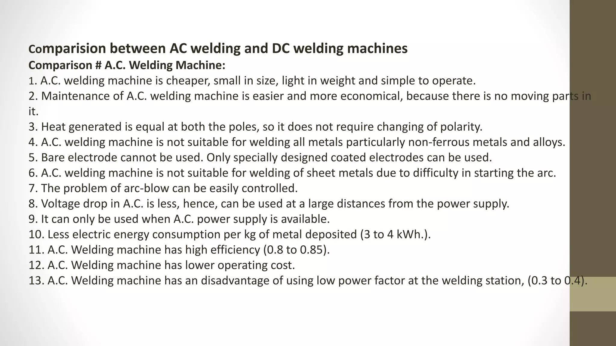 power systems ppt on Arc welding and Electric welding equipment and ...