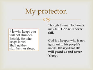 Ps.121 God is our keeper | PPTX