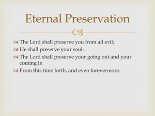 Ps.121 God is our keeper | PPTX