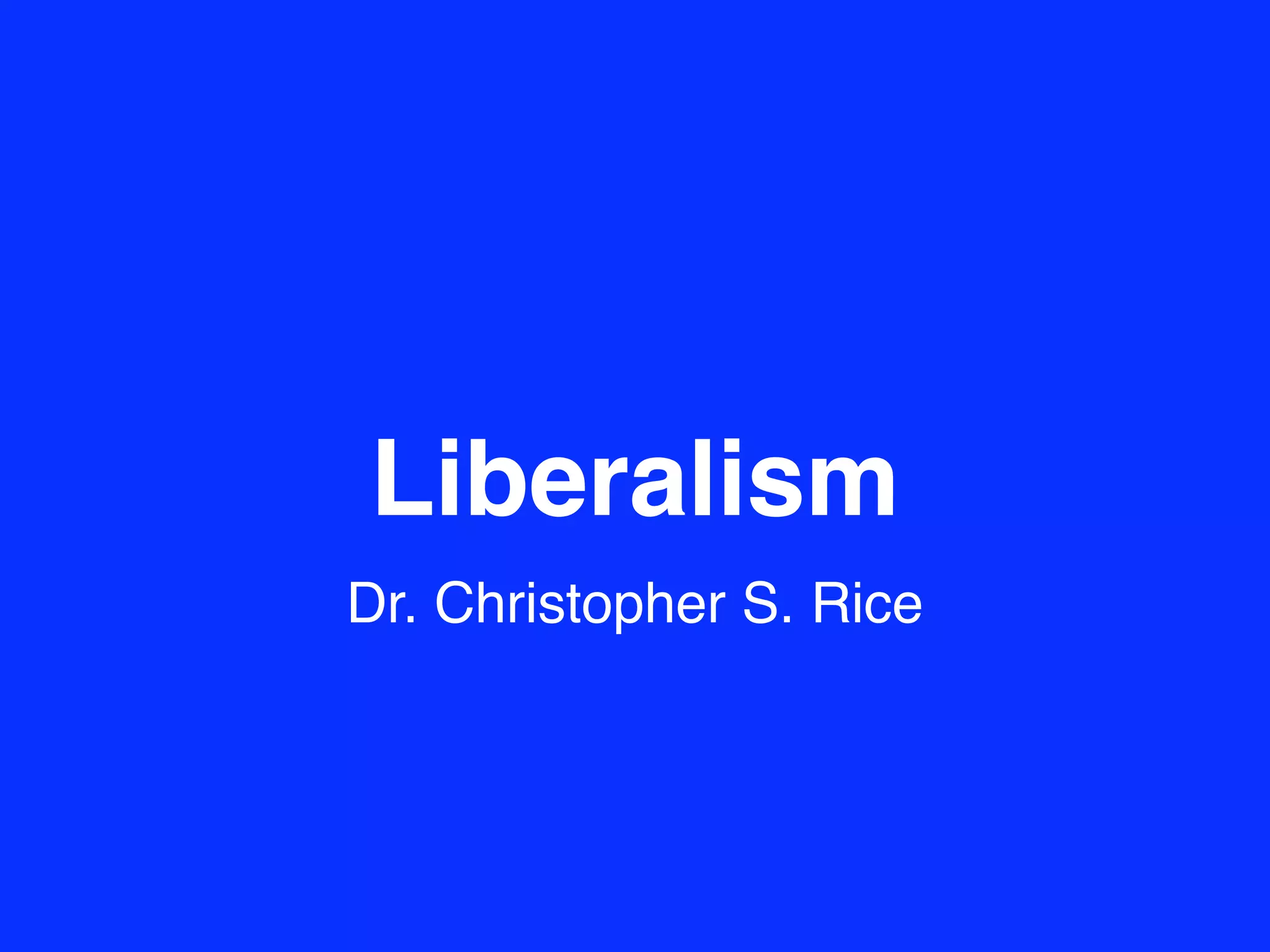 PS 240 Liberalism Fall 2008 | PDF