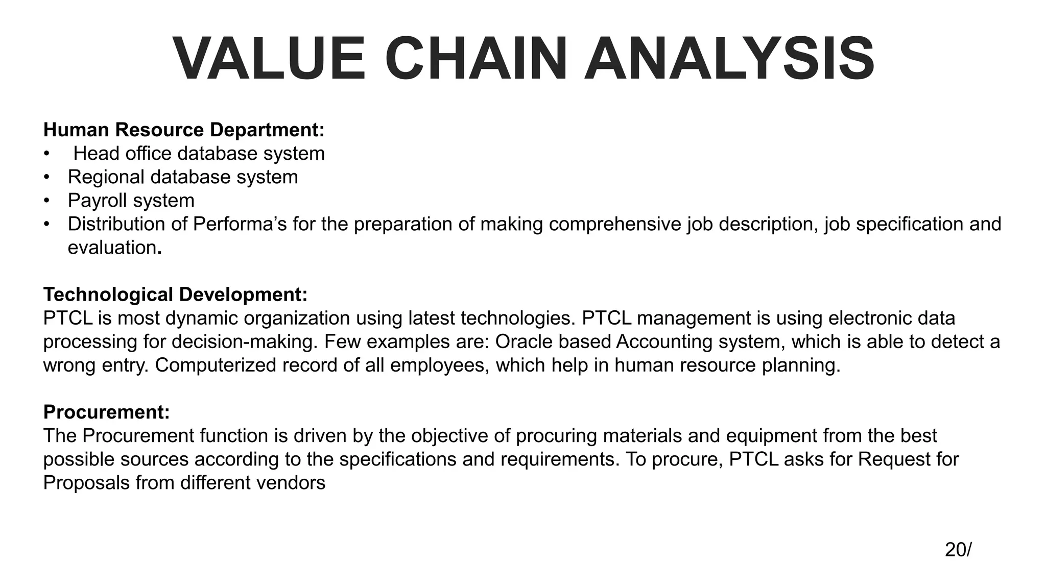 PTCL STRATEGIC MANAGEMENT APPLIED - A DETAILED ANALYSIS | PPTX