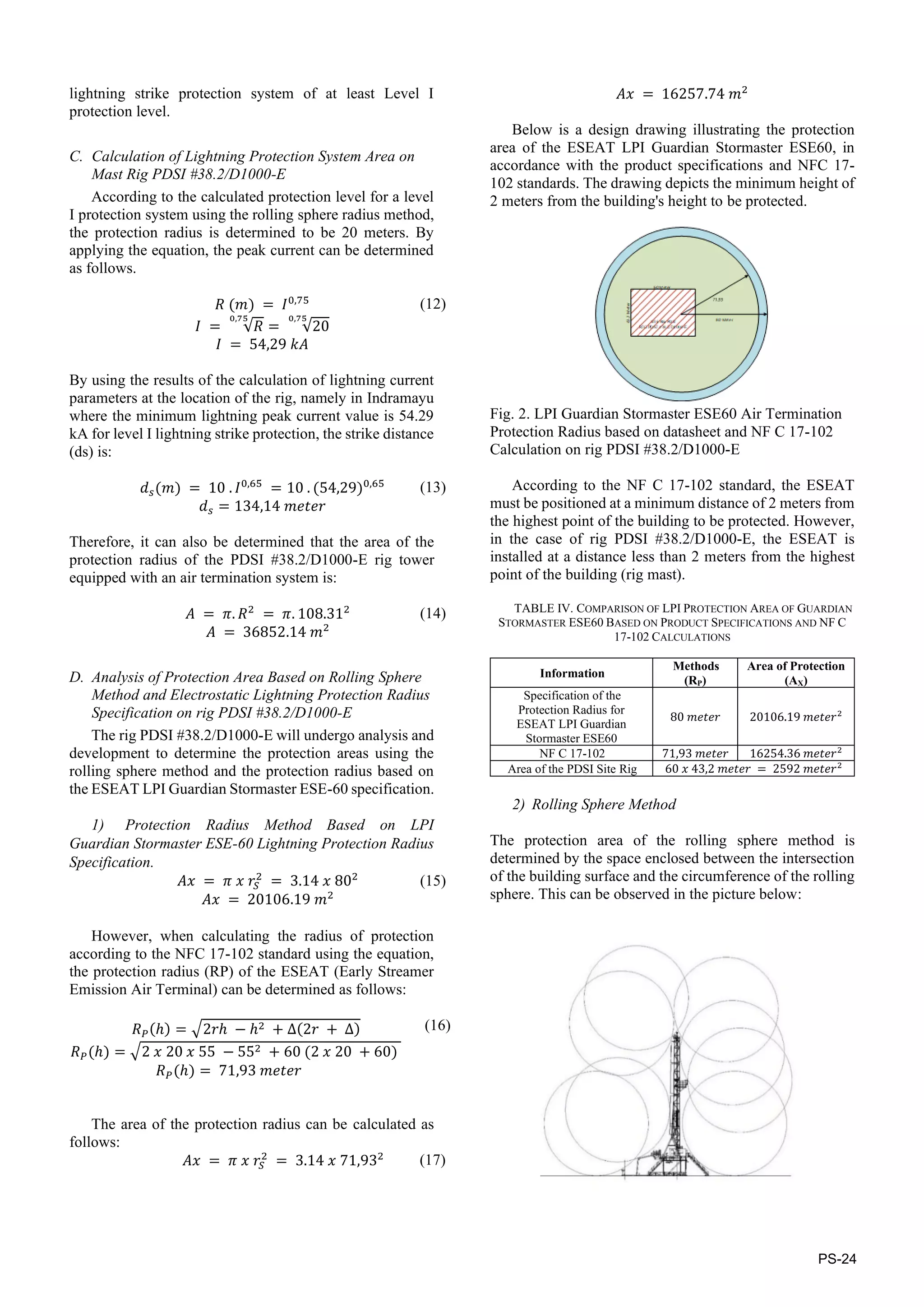 Development Design of Lightning Protection System in Rig PDSI #38.2 ...