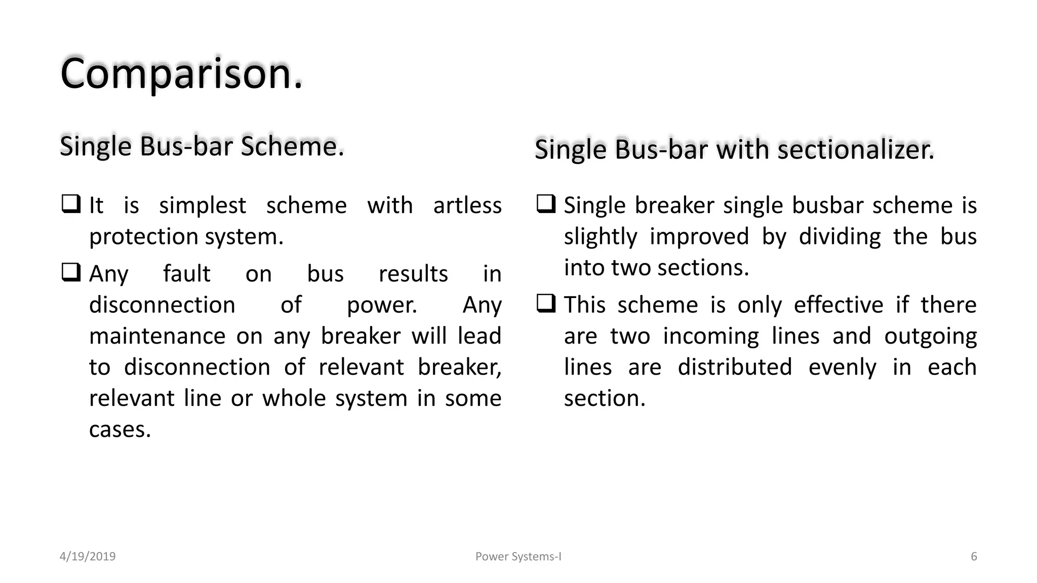 Various Bus-Bar Arrangements. | PPTX