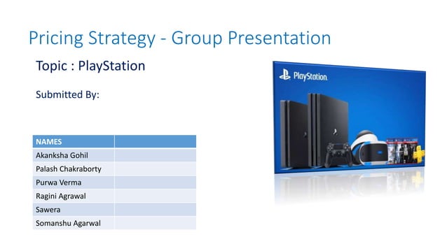 Pricing Pyramid of Play Station | PPTX | Home Entertainment Systems ...