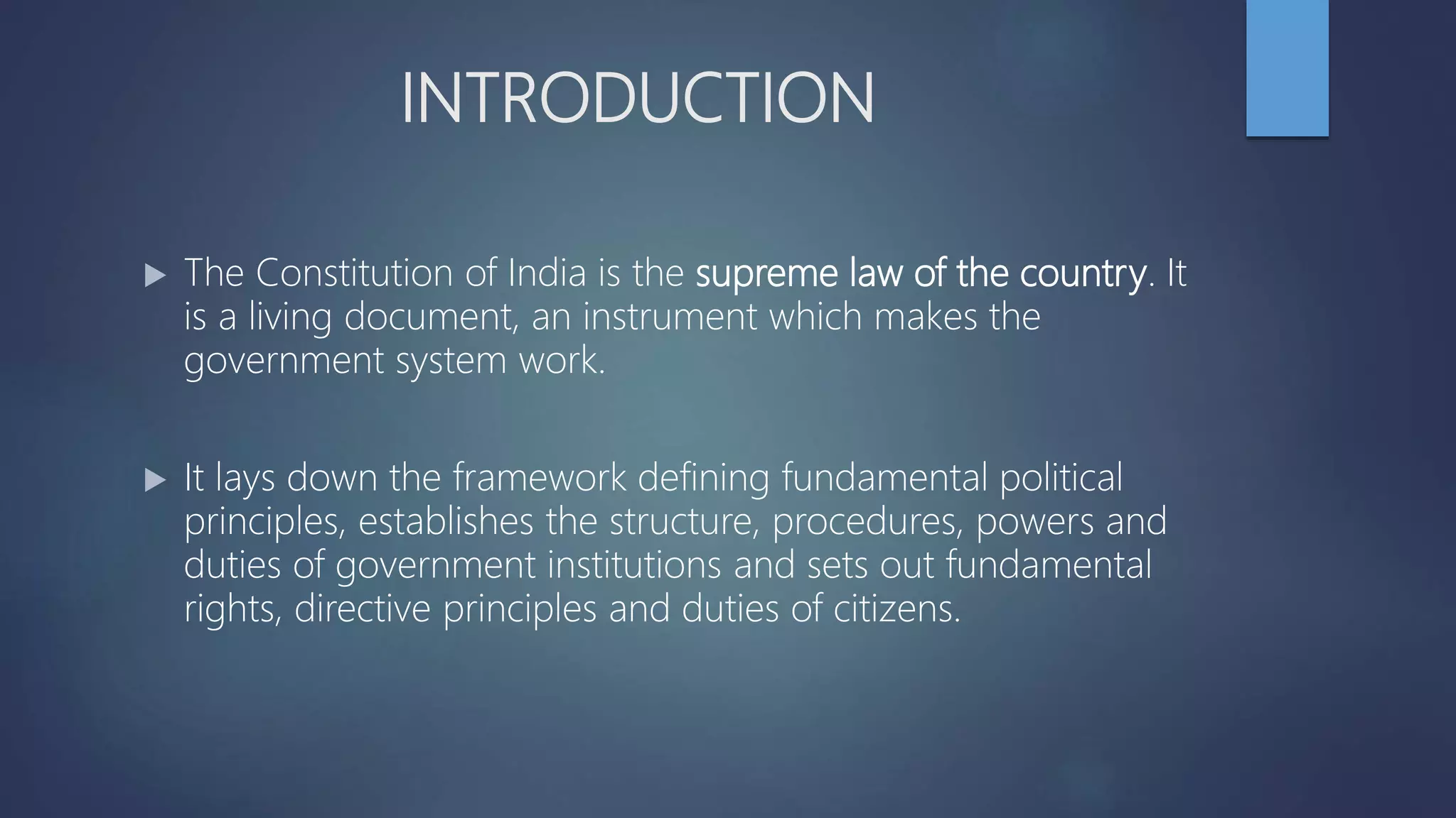 Importance of constitution | PPTX
