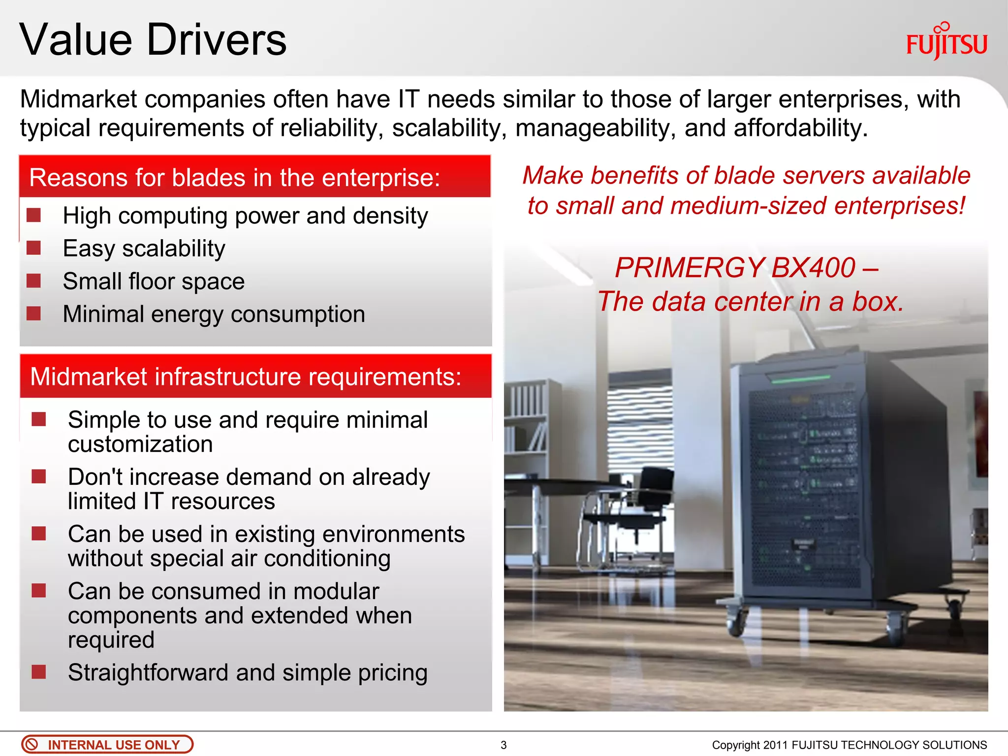 Fujitsu PRIMERGY BX400 Server | PDF
