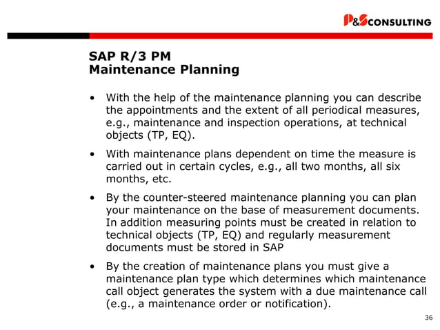 Ps sap-pm maintenance-planning | PDF