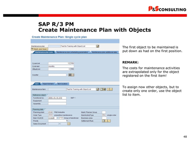 Ps sap-pm maintenance-planning | PDF