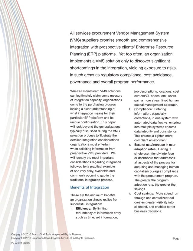 VMS and ERP System Integration | PDF
