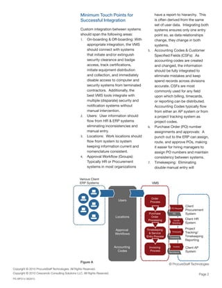 VMS and ERP System Integration | PDF