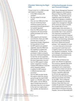 VMS and ERP System Integration | PDF