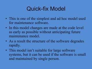 PS02CINT22 SE Software Maintenance | PPT