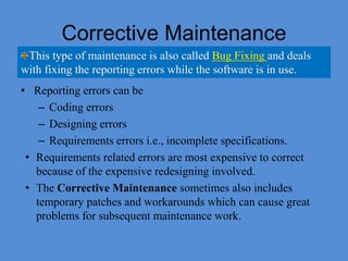 PS02CINT22 SE Software Maintenance | PPT