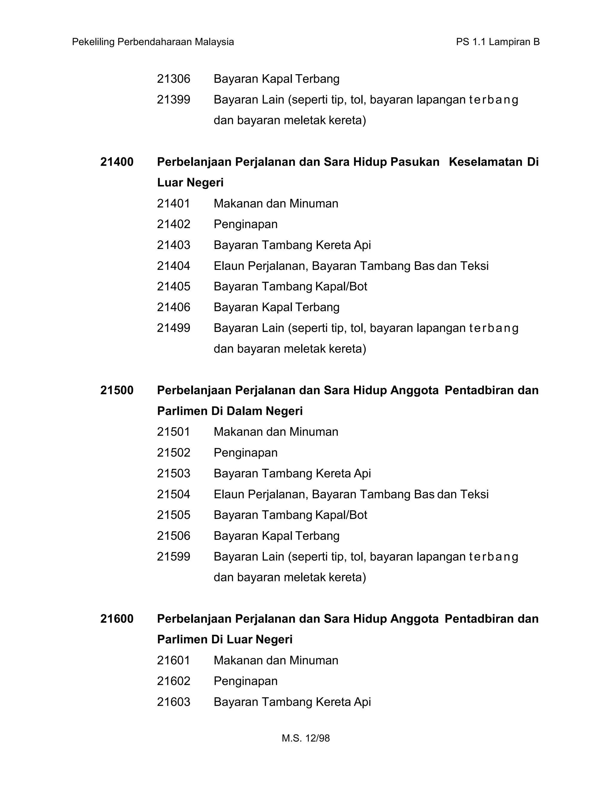Pekeliling Penjelasan Kod Kerajaan | PDF