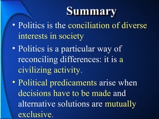 What is Politics and its importance | PPT
