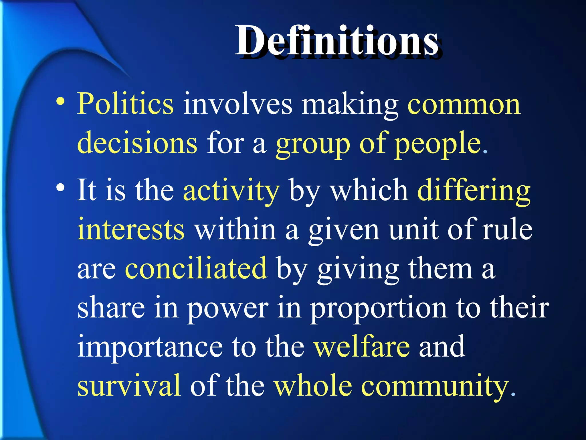 What is Politics? | PPT