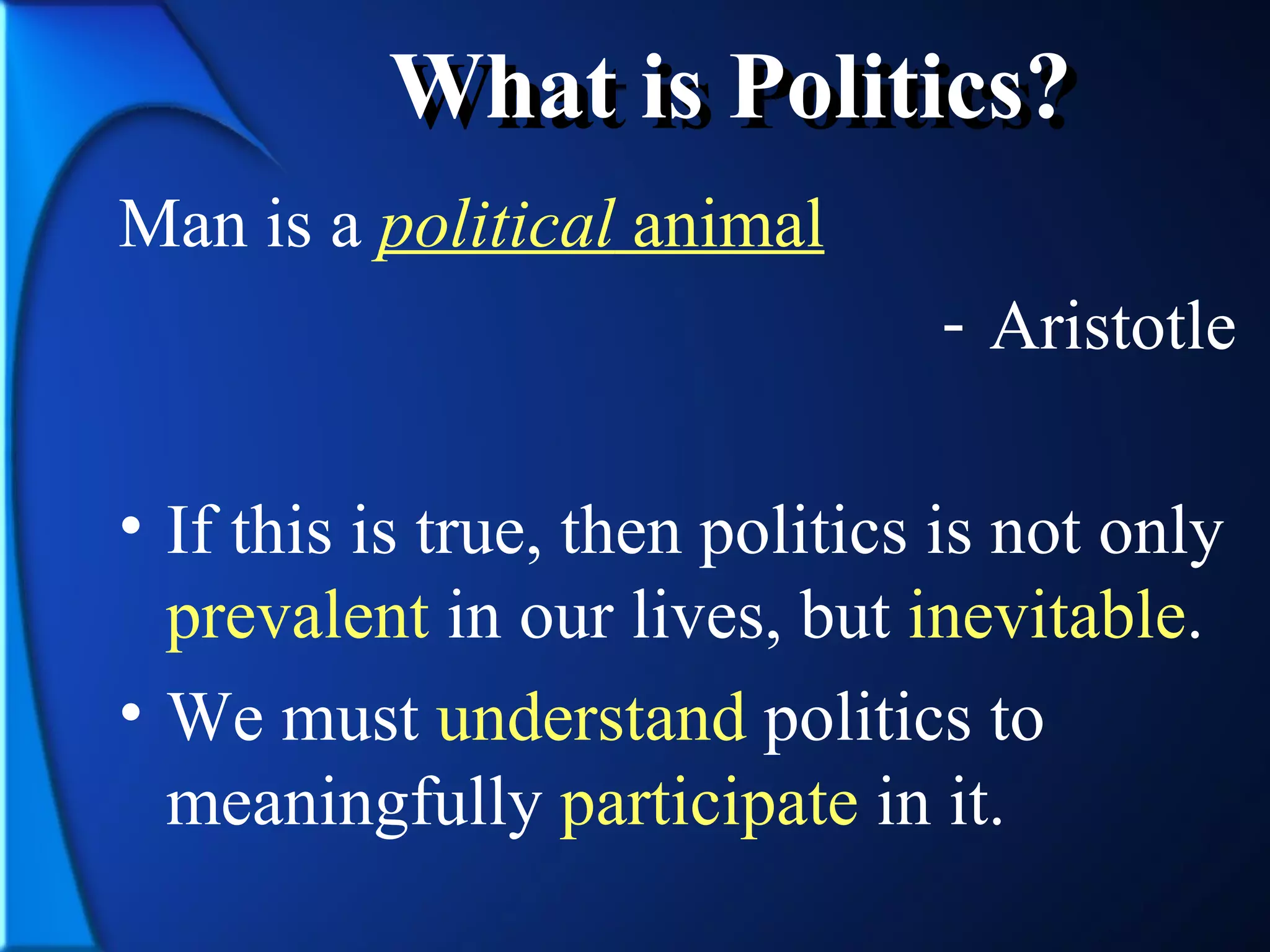 What is Politics? | PPT