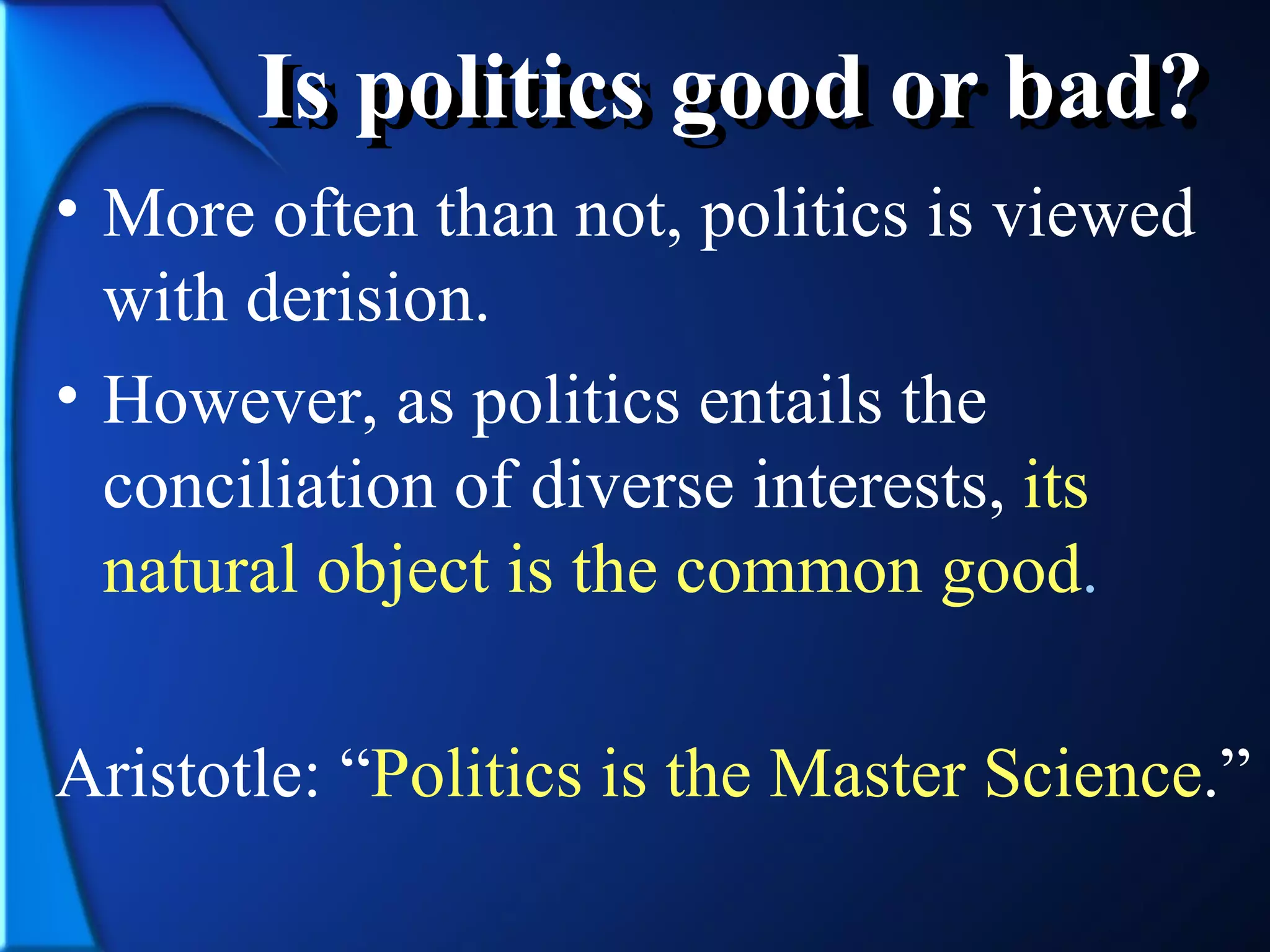 What is Politics? | PPT
