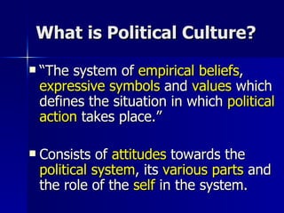 Philippine Political Culture | PPT