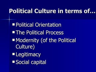 Philippine Political Culture | PPT