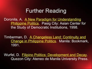 Guns, Goons and Gold: Perspectives on Philippine Politics | PPT