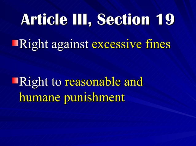 The Philippine Bill of Rights: Political and Legal Rights | PPT | Law