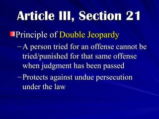 The Philippine Bill of Rights: Political and Legal Rights | PPT