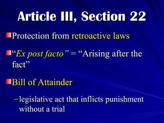 The Philippine Bill of Rights: Political and Legal Rights | PPT