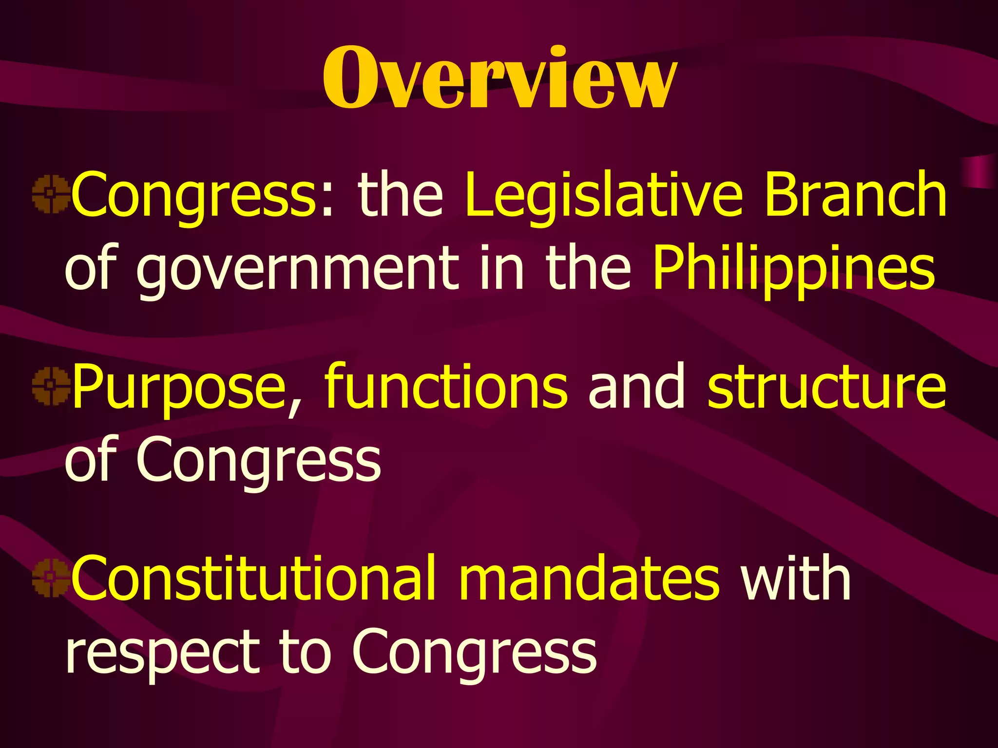 The Philippine Legislature | PPT