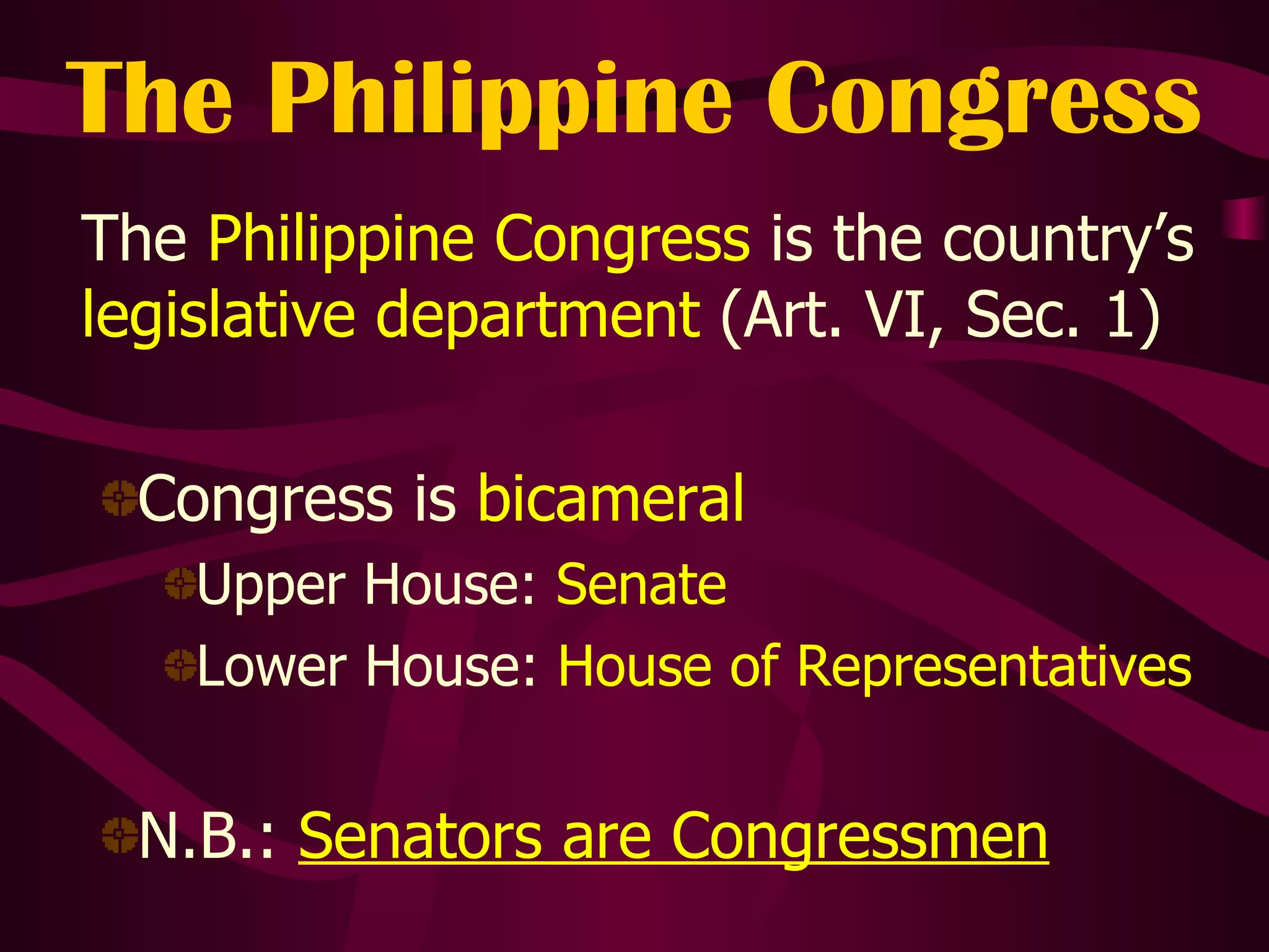 The Philippine Legislature | PPT
