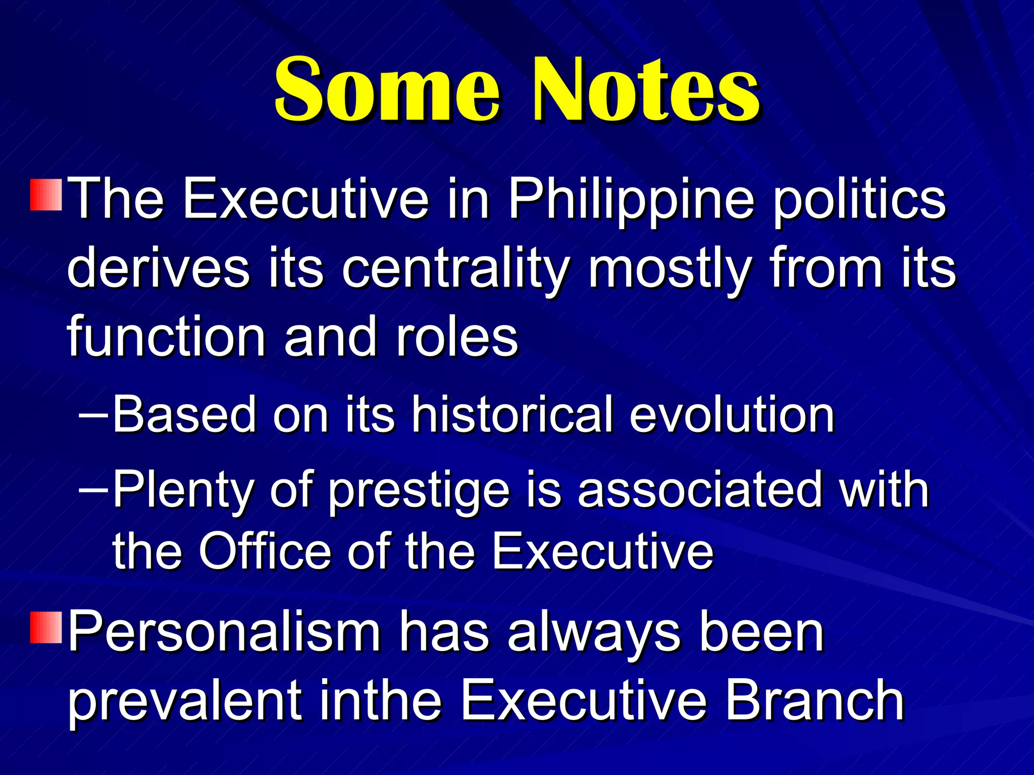 Philippine Government: The Executive Branch | PPT