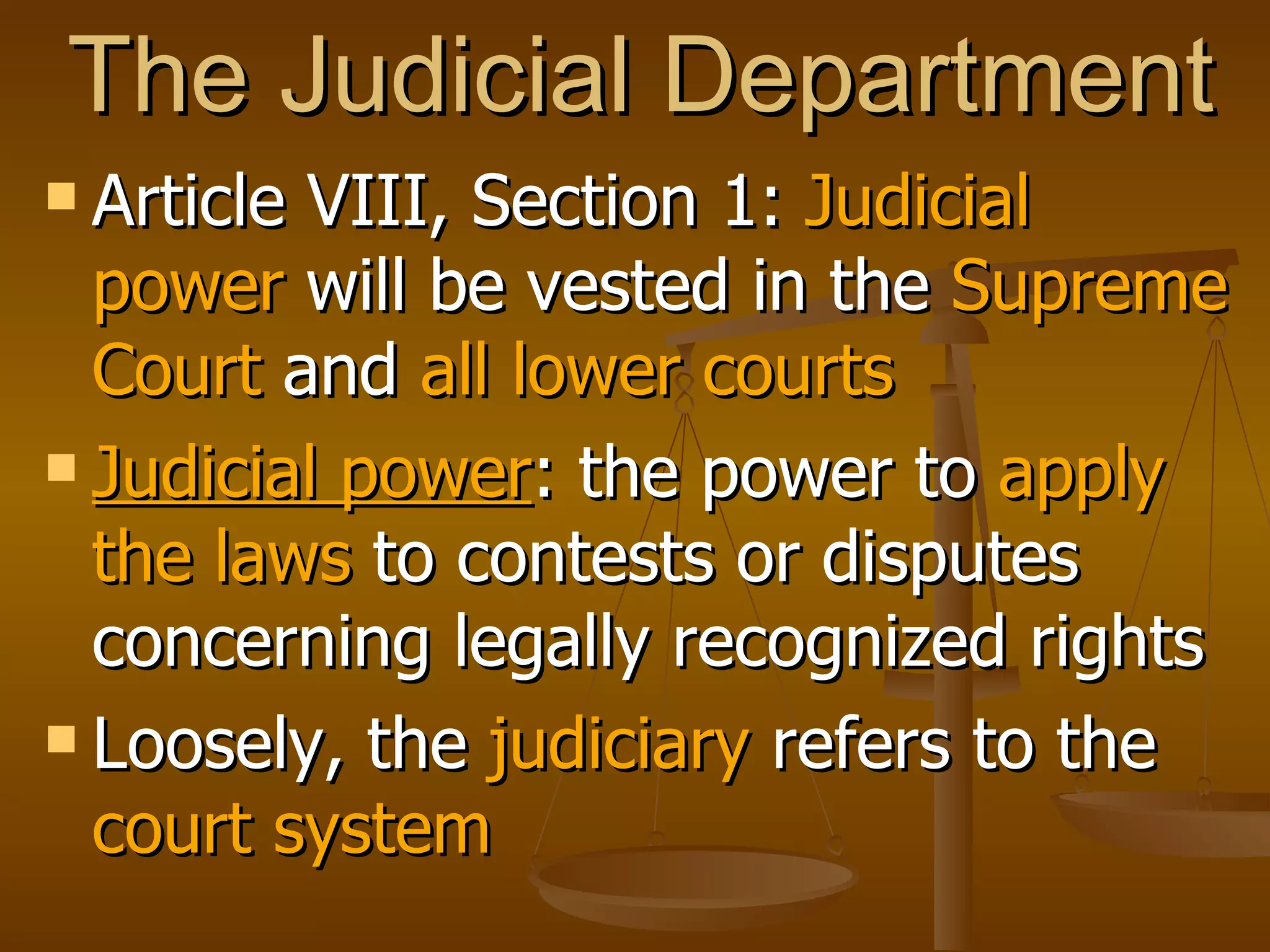 The Philippine Judiciary | PPT